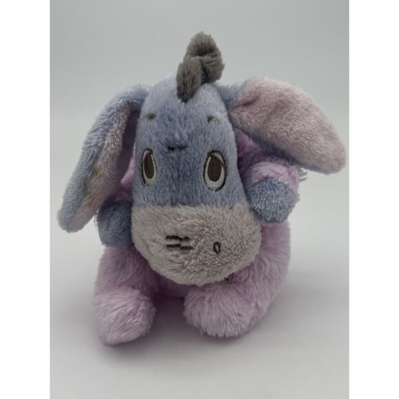 Disney | Toys | Eeyore Baby Plush Pink Blue 8 With Rattle Disneyland Pooh Collection | Poshmark